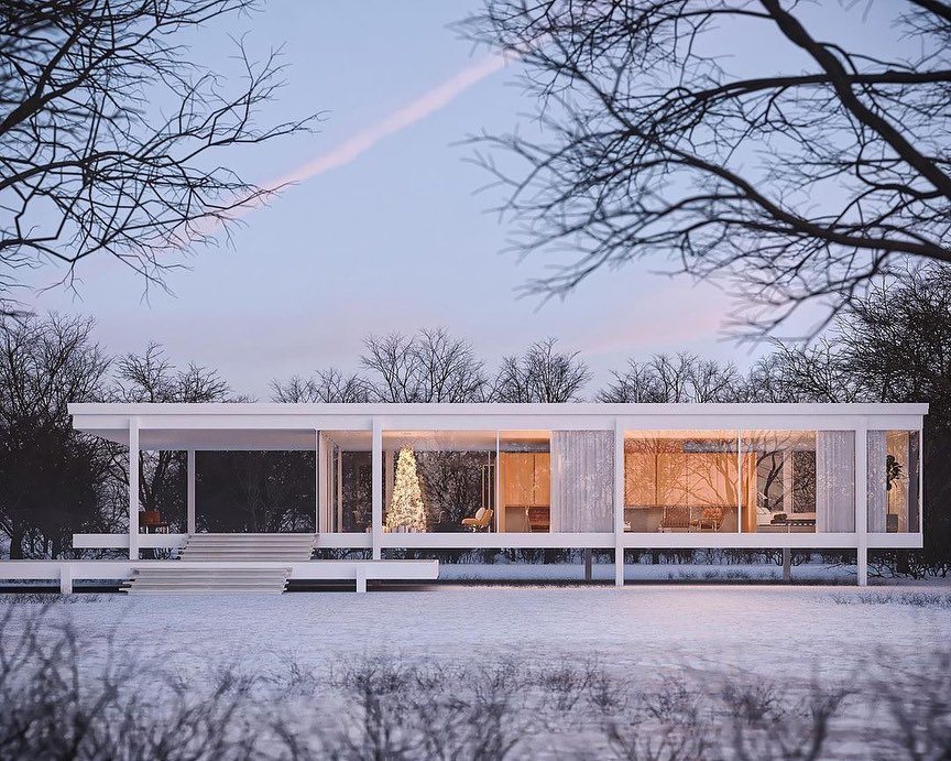 Farnsworth House concept - Architecture Hunter