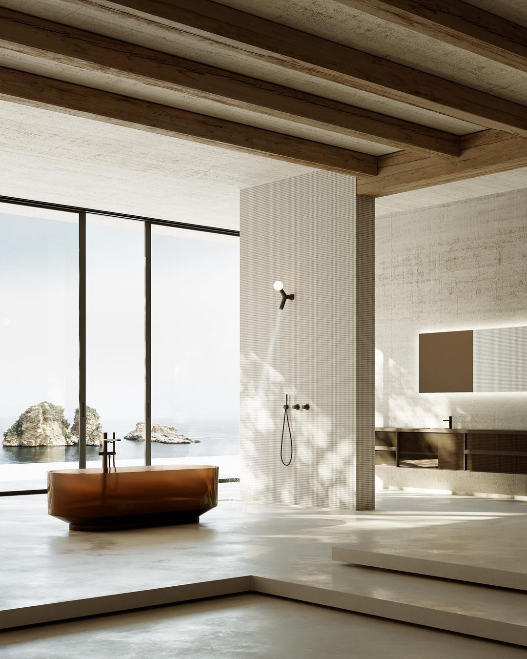 antoniolupi borghi tub in mostato - Architecture Hunter